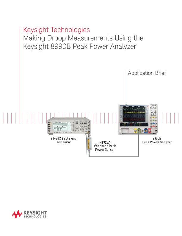 How to Measure Droop Using an 8990B Peak Power Analyzer PDF Asset Page | Keysight